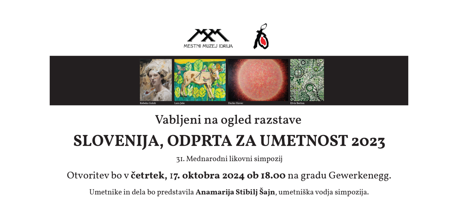 Slovenija, odprta za umetnost 2023