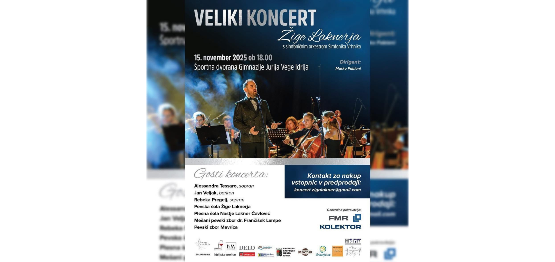 Veliki koncert Žige Laknerja s simfoničnim orkestrom Simfonika Vrhnika